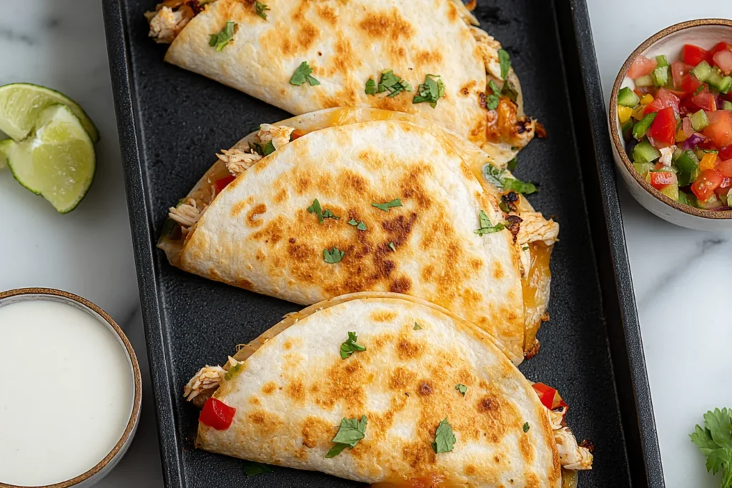 Healthy Baked Chicken Quesadilla